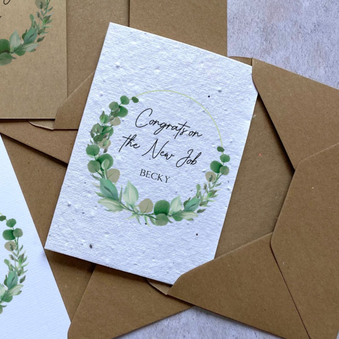 Congratulations on the New Job Card, Personalised Moving Jobs Gift ...