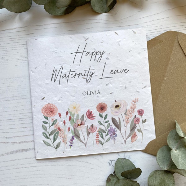 Maternity Leave Card - Etsy UK