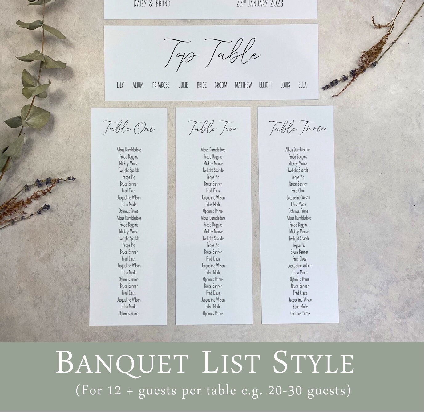 Minimal Wedding Table Plan Cards Simple Wedding Seating Plan - Etsy UK