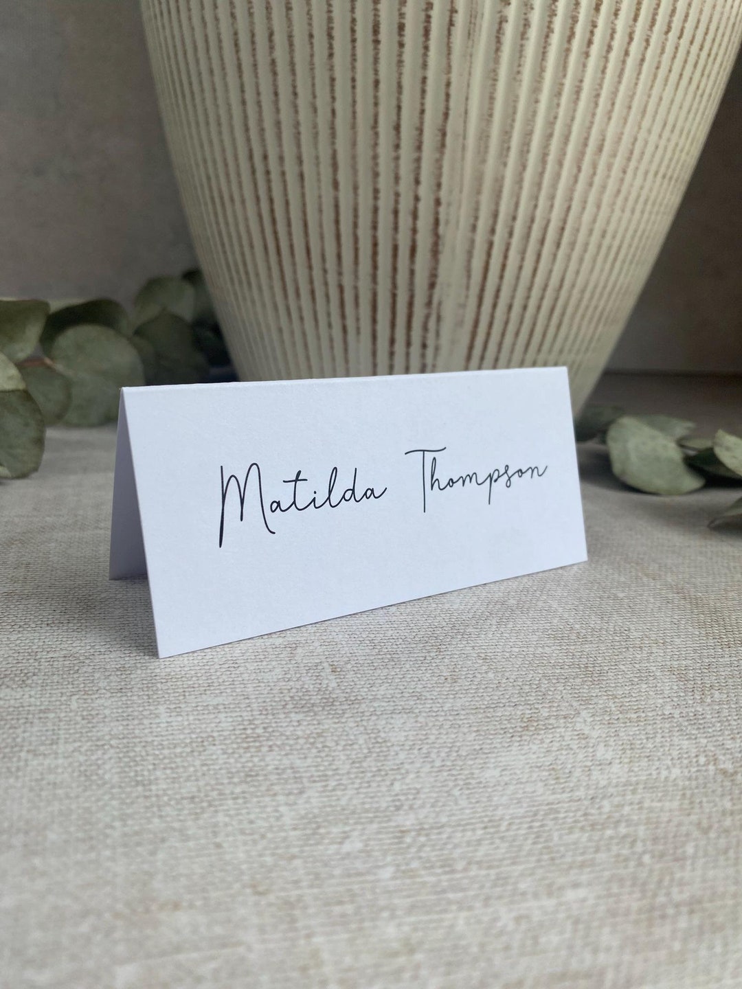 Wedding Place Cards - Cute Handwritten Name Card - Pretty Dainty Name ...