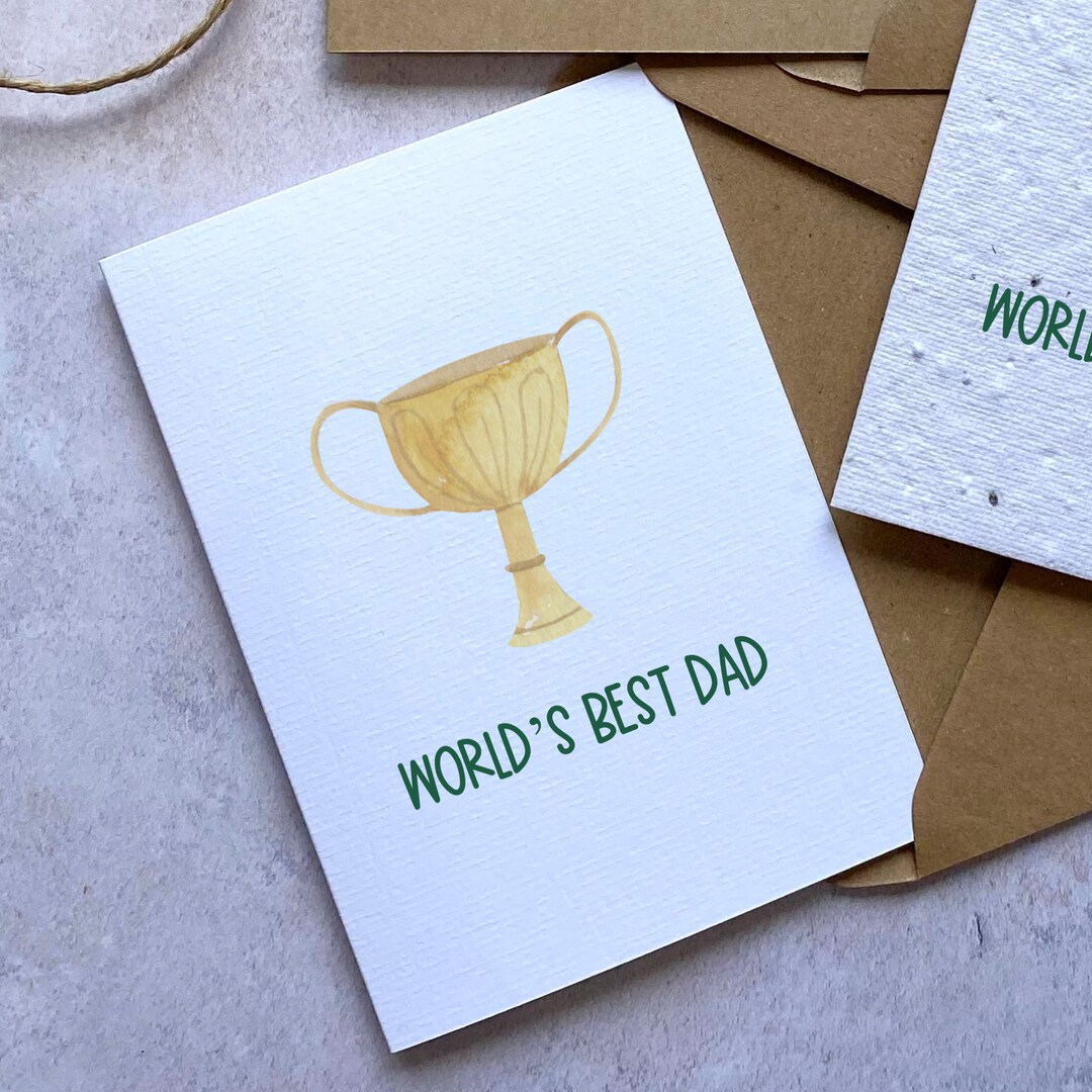 Personalised Happy Father's Day Card, World's Best Dad, No 1 Father's ...