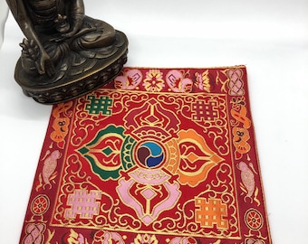 Tibetan Buddhist Green Double Dorje Silk Brocade Table Runner - Etsy