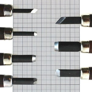 Suncraft 7-piece Yoshiharu Japanese Wood Carving Tool Kit Gouges and ...