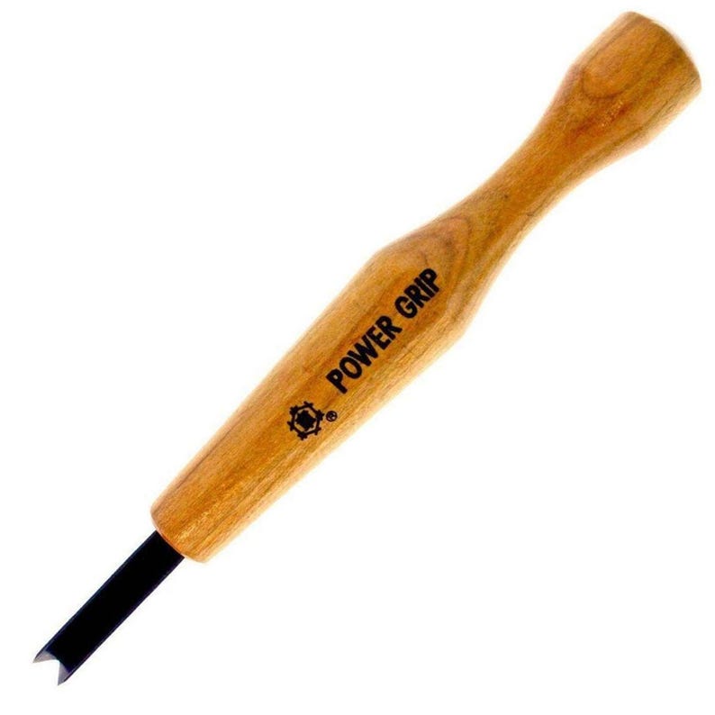 Mikisyo Power Grip Japanese Wood Carving Tool 6mm 60 Degree V Gouge ...
