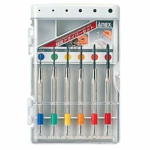 Anex 6-piece Color Coded Precision Phillips & Flat Blade Screwdriver ...