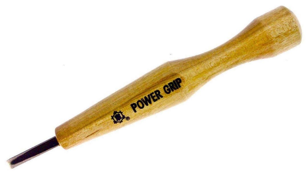 Mikisyo Power Grip Japanese Wood Carving Tool 4.5mm Straight Edge Flat ...