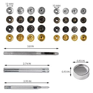 Leathercraft Tool 40 Set Segma Button Snaps Leather Fastener ...