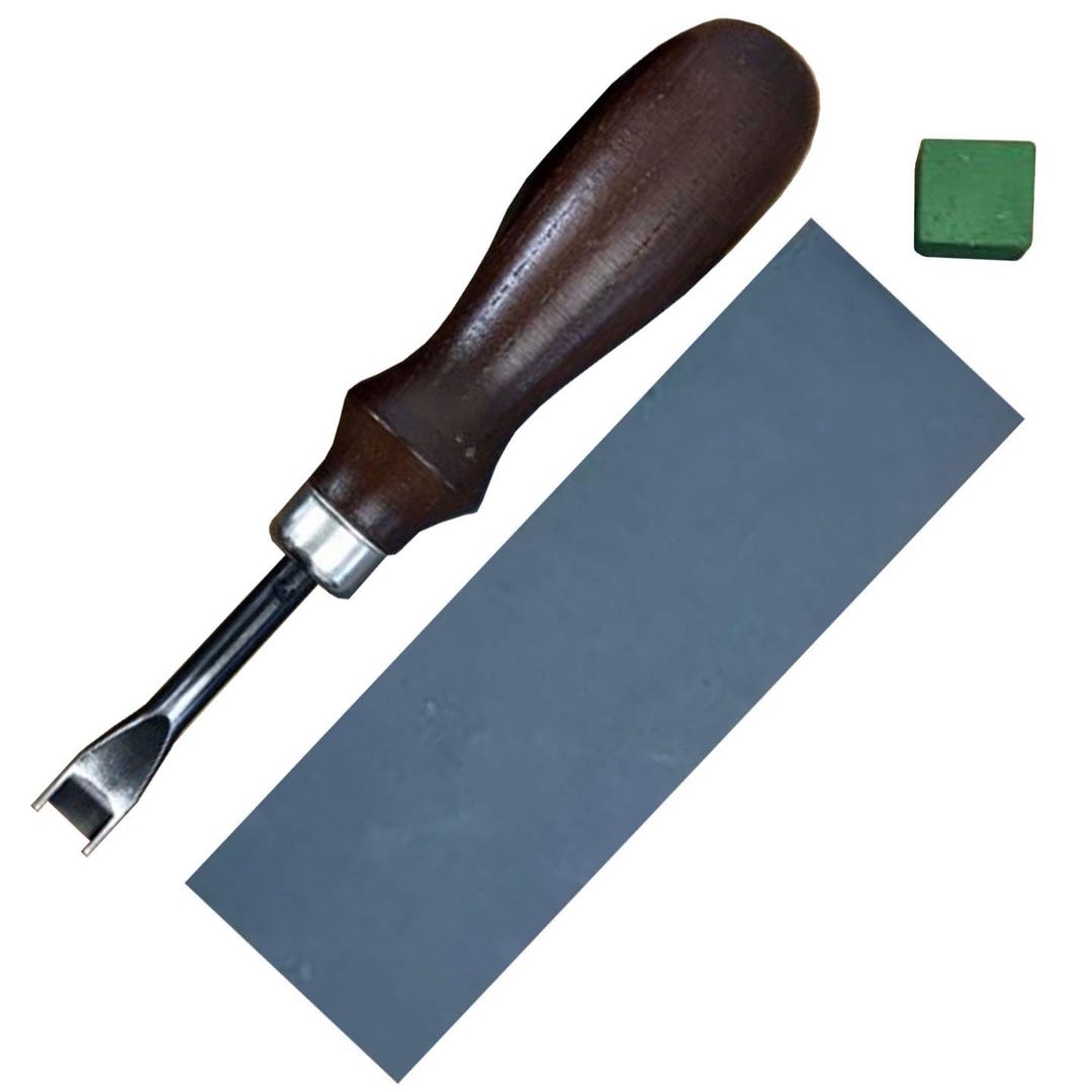 Oka French Edger FE3 Leathercraft Beveling Skiving Tool 8mm Leather ...