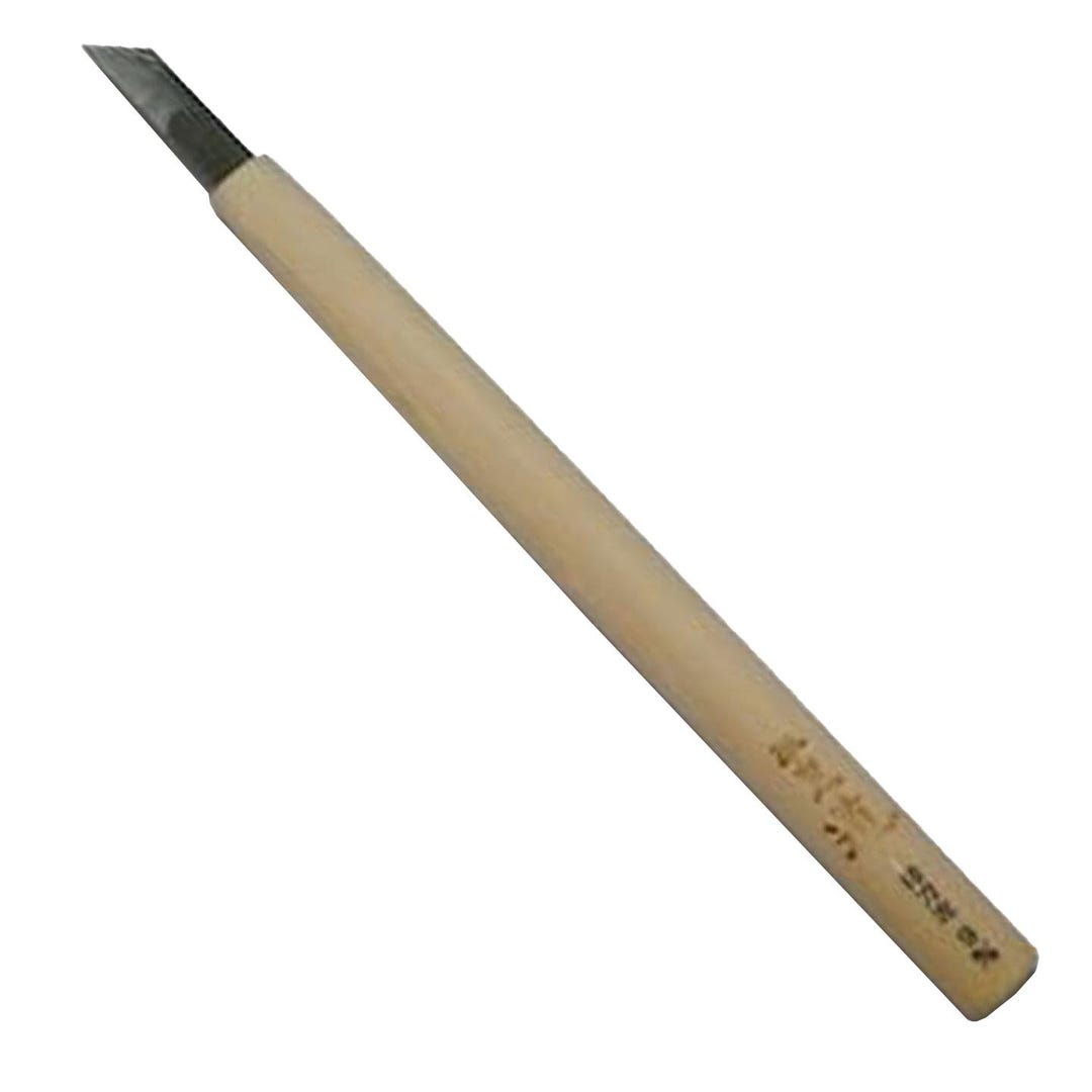 Michihamono Japanese Wood Carving Tool 9mm Left Skew Angled Flat ...