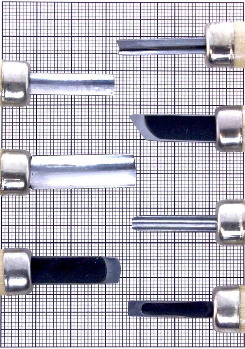 Michihamono 7-piece Chicky Basic Japanese Wood Carving Tool | Etsy