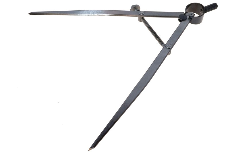 Shinwa 20cm Steel Compass With Spring B Adjustable Radius Tool With ...