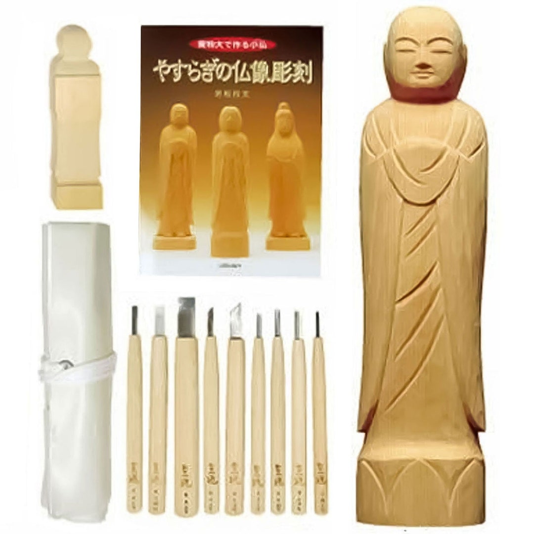 Michihamono Japanese Woodcarving Tools Buddha Sculpture Carving Starter ...