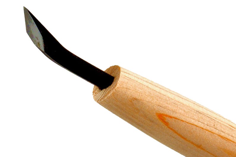 Michihamono Short Bent Skew Corner Chisel 6mm Wood Carving Tool for ...