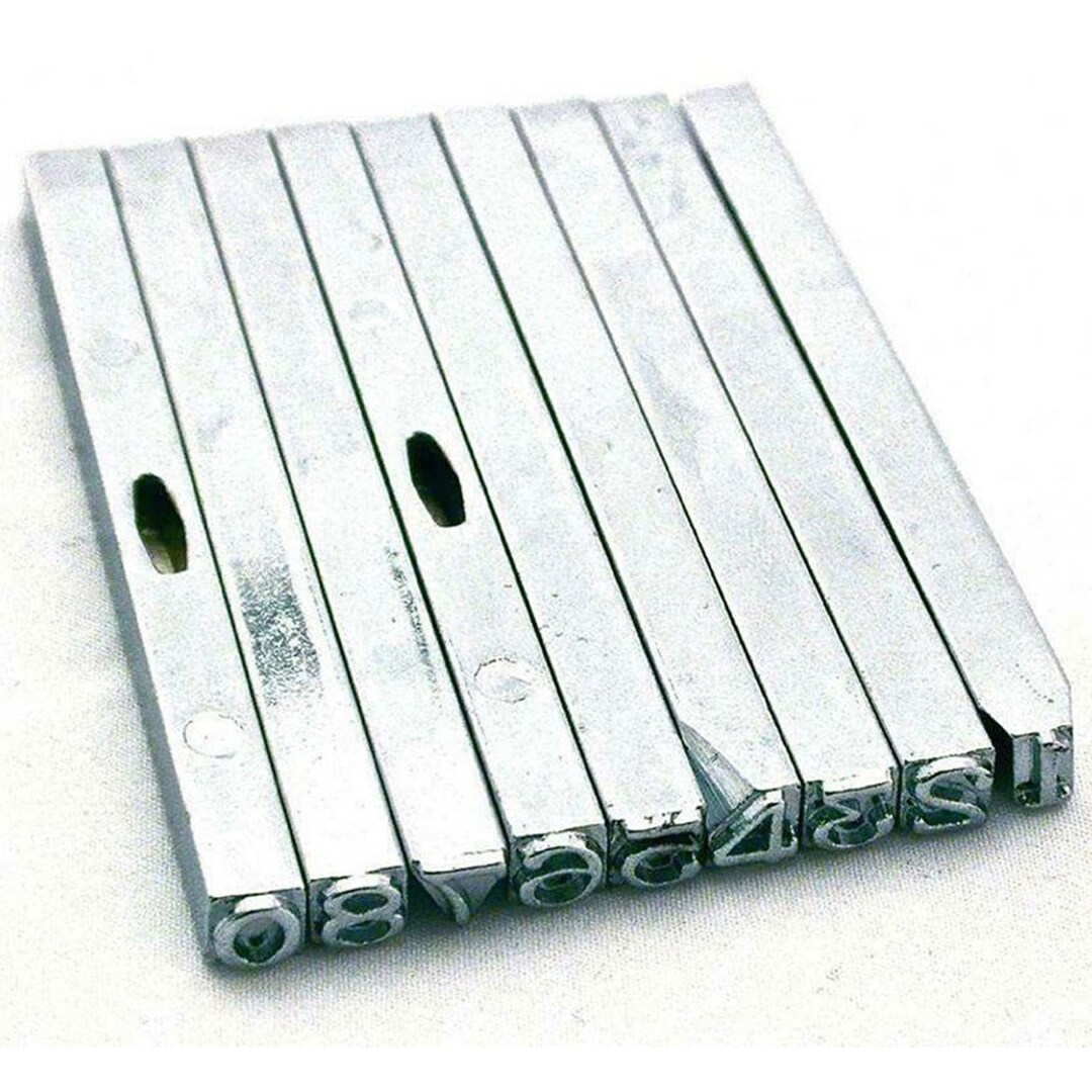Craft Sha 9 Piece Leathercraft Stamping Hand Tools 6mmx6mm 0-9 Numeral ...