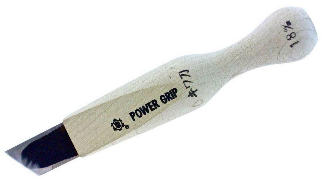 Mikisyo Power Grip Japanese Wood Carving Tool 18mm Skew Angled ...