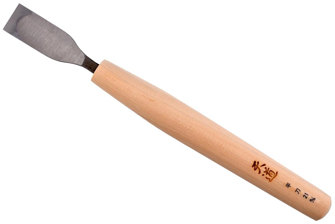 Michihamono Tendo Japanese Wood Carving Tool Large 21mm Straight Edge ...