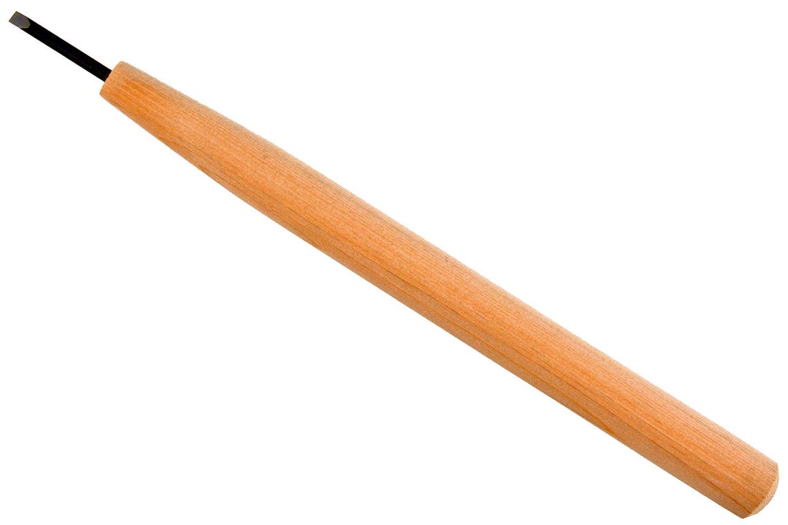 Michihamono Japanese Wood Carving Tool 3mm Straight Edge Flat Chisel ...