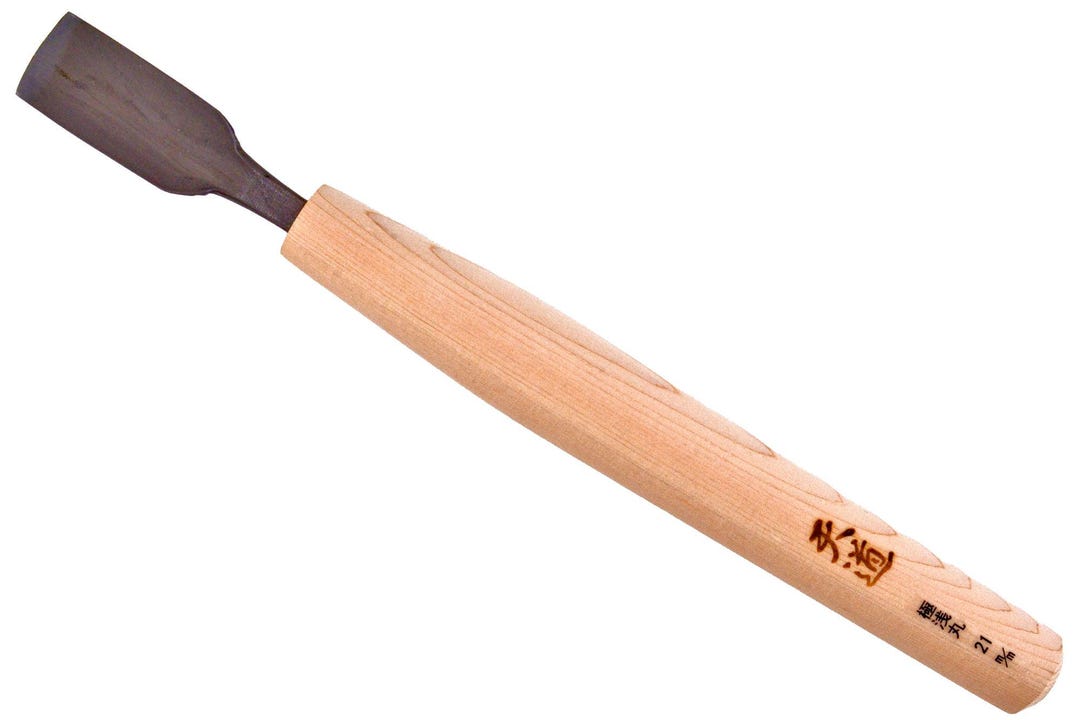 Michihamono Tendo 21mm Very Shallow U Gouge Japanese Wood Carving ...