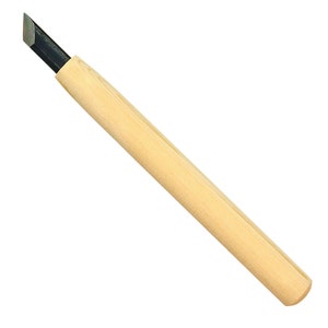 Michihamono Japanese Wood Carving Tool 12mm Left Skew Angled Flat ...