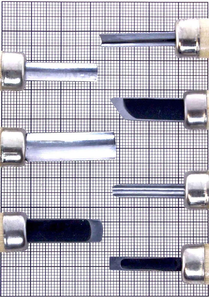 Michihamono 7-piece Chicky Basic Japanese Wood Carving Tool Kit ...