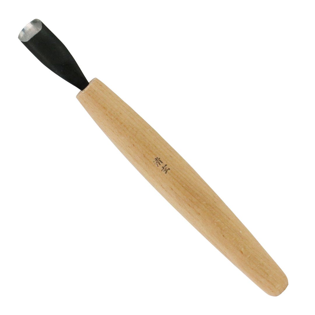 Seigen No. 10 Japanese Wood Carving Tool 12mm Short Bent U Gouge for ...