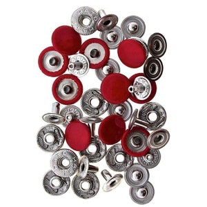 Craft Sha Leathercraft Tool 10 Piece Red Cap Round Leather Snap ...