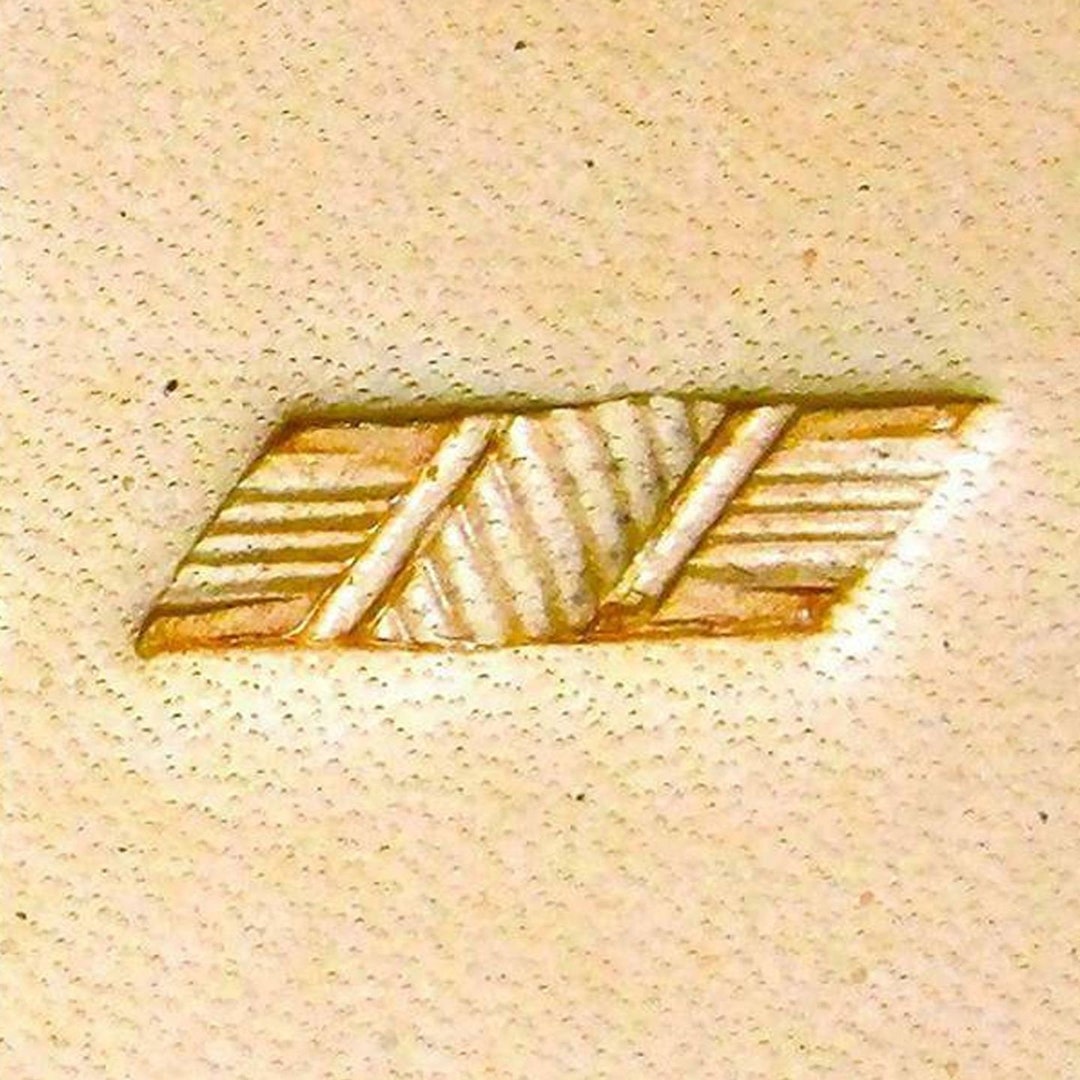 Craft Sha Leathercraft Stamp 4x14mm X505 Slanted Basket Weave Pattern ...
