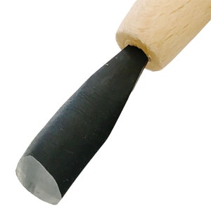 Seigen No. 10 Japanese Wood Carving Tool 12mm Short Bent U Gouge for ...