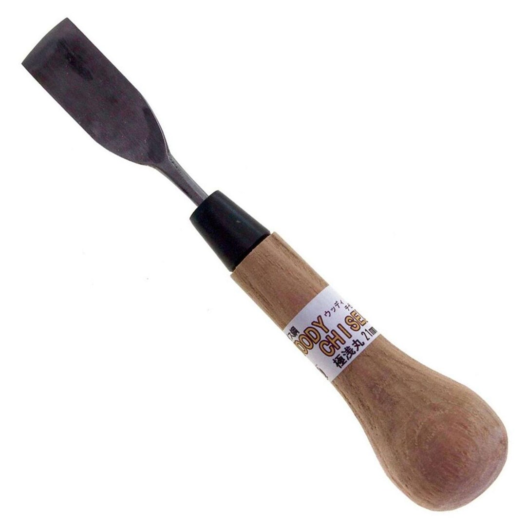 Michihamono Woody Chisel Woodcarving Tool Large 21mm Slight Round Edge ...