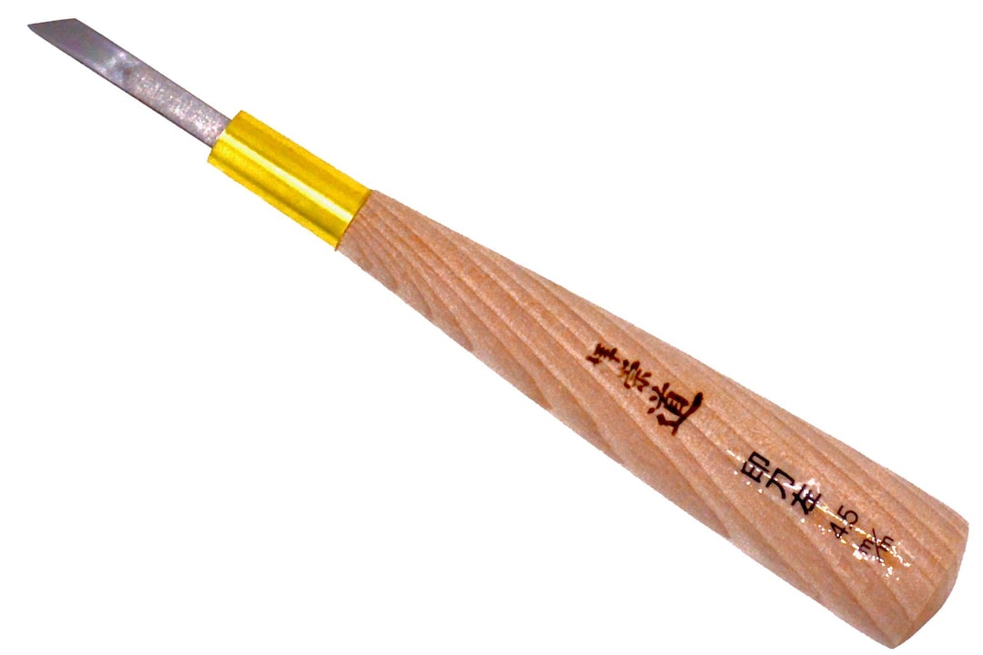 Michihamono Skew Chisel 4.5mm Wood Carving Tool, Woodworking Knife to ...