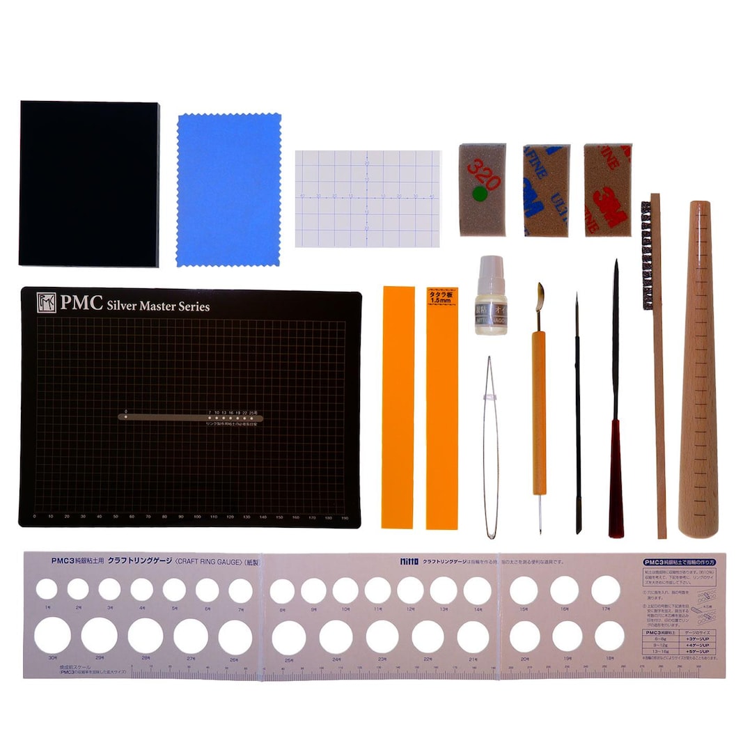 Precious Metal Clay Silver Art Clay Tools Starter Kit Ring Jewelry ...