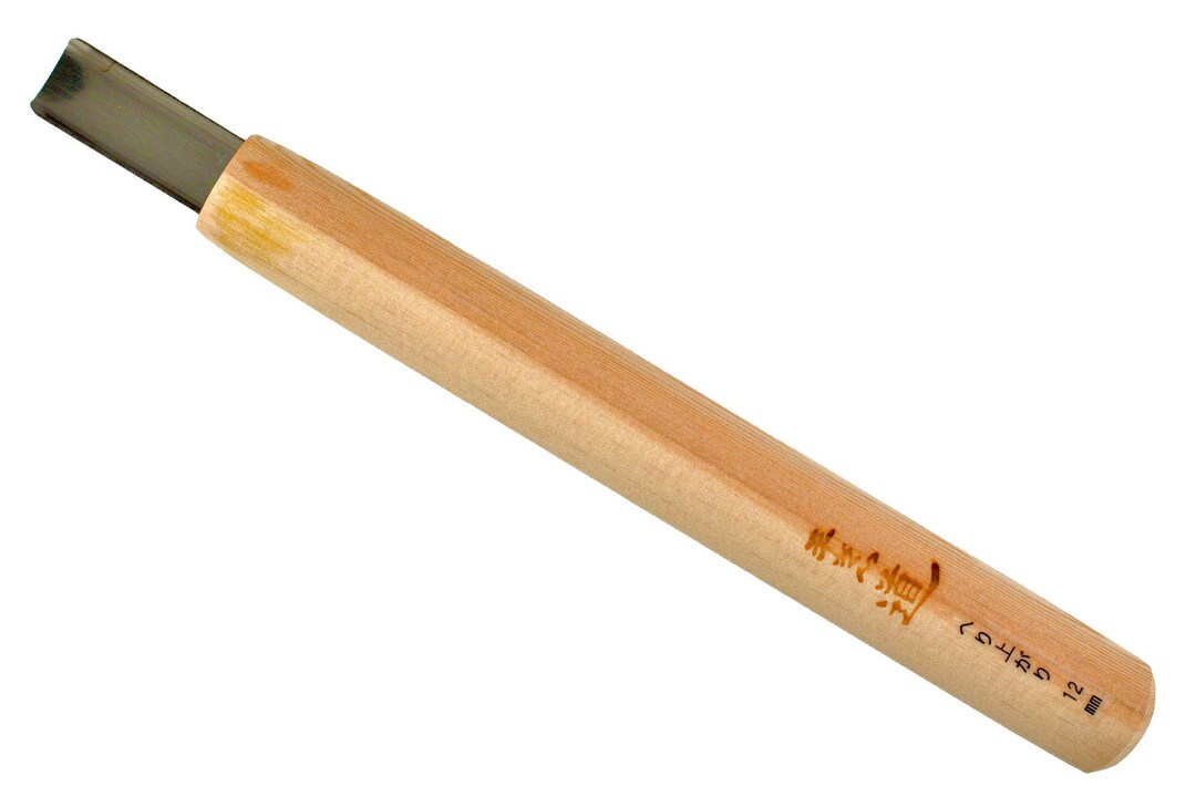 Michihamono 12mm Fluteroni Tool Wood Carving Square Gouge With Aogami ...