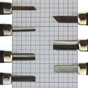 Suncraft 7-piece Yoshiharu Japanese Wood Carving Tool Kit Gouges and ...