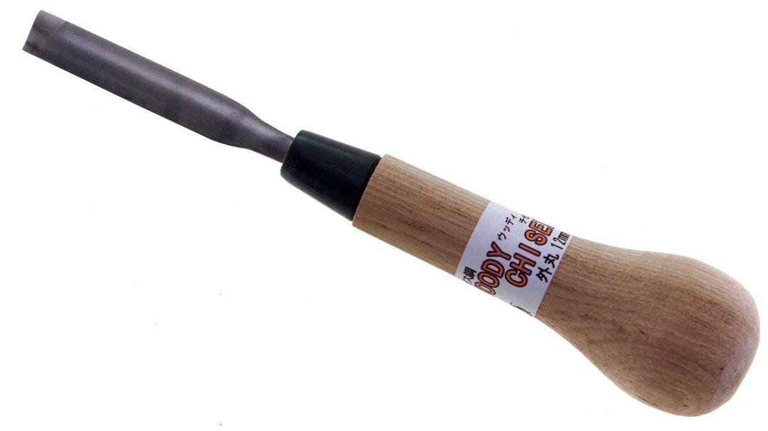Michihamono Wood Carving Tool Japanese Woody Chisel Medium 12mm Reverse ...