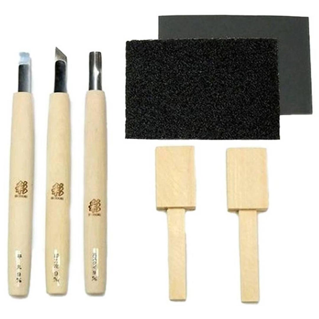 Michihamono Japanese Wood Carving Set 3 Piece Carvy Woodworking Tool ...