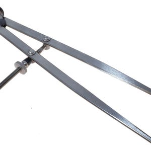 Shinwa 20cm Steel Compass With Spring B Adjustable Radius Tool With ...