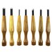 Mikisyo Power Grip Woodcarving 7-piece Set Left Handed Gouges & Chisels ...