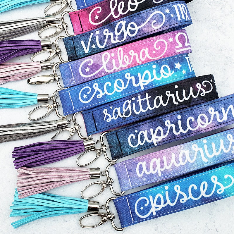 Zodiac Key Chain - Etsy