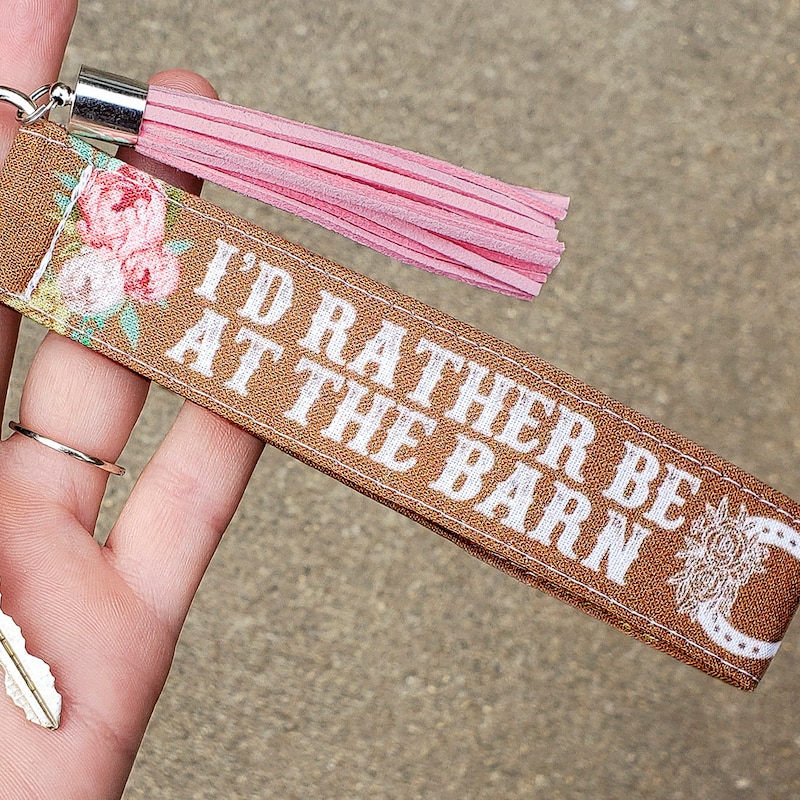 Horse Embroidered Key Chain - Etsy