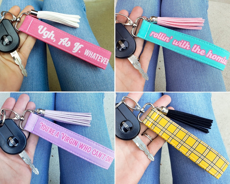 Clueless Keychain Wristlet Clueless Gifts Cher Clueless | Etsy