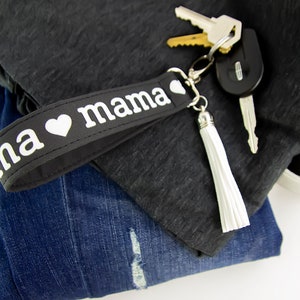 Mama Keychain Wristlet | Mothers Day Gift for New Mom | Mom Accessories ...