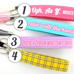 Clueless Keychain Wristlet | Clueless Gifts | Cher | Clueless Birthday ...