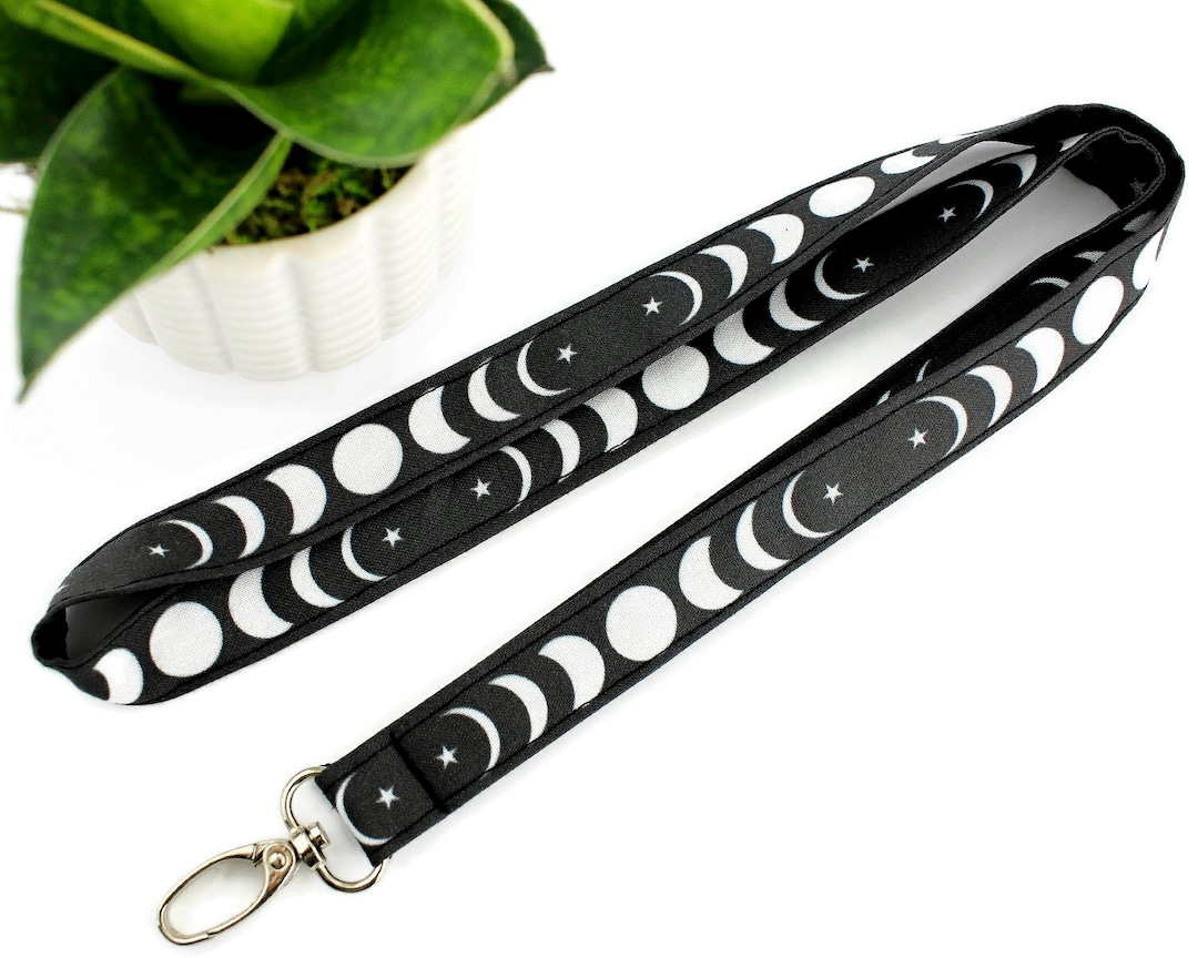 Moon Lanyard | Boho Badge Holder Lanyard | Witchy Things | Moon Phases ...