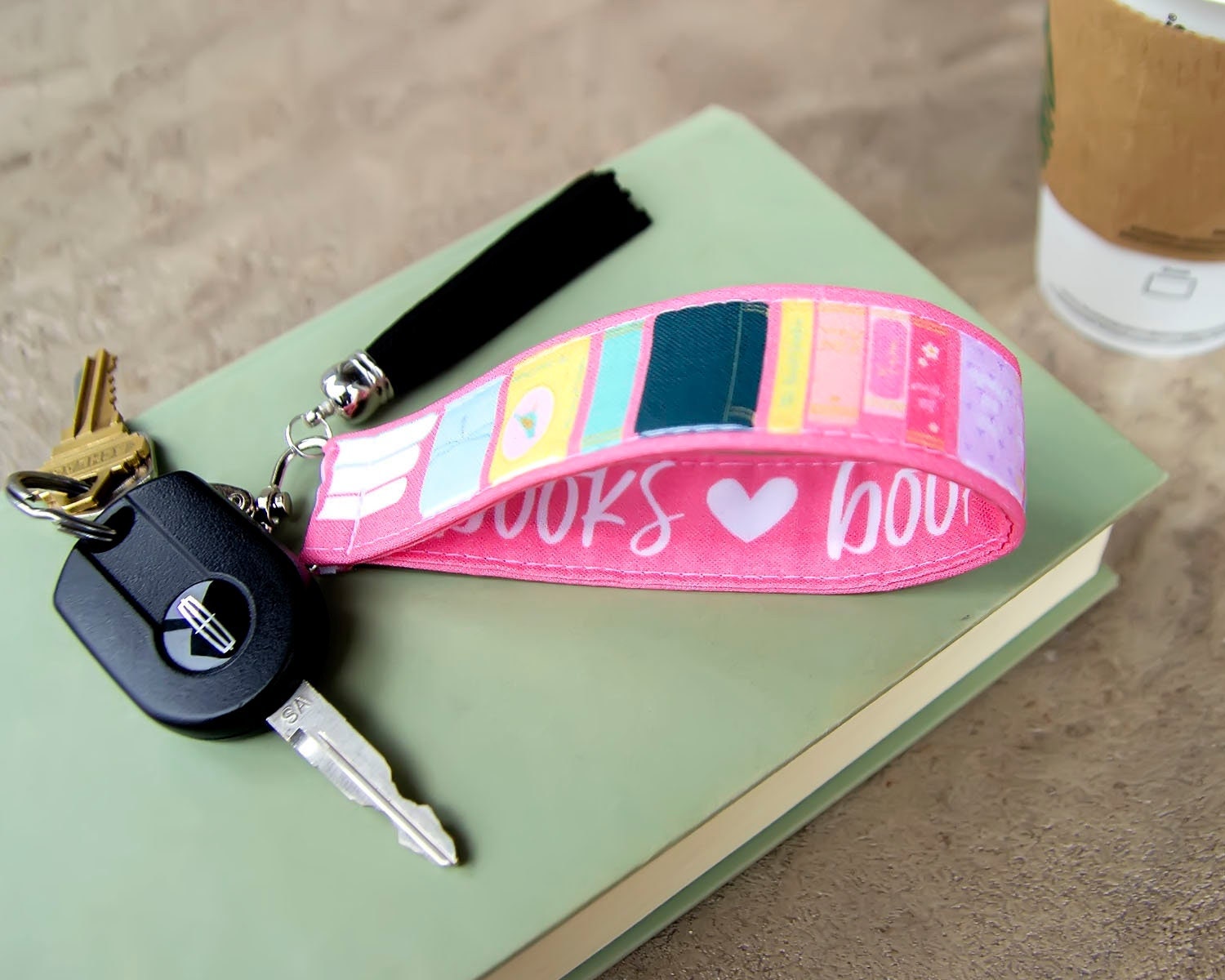 Wristlet Keychain for Librarian Lanyard for Keys | Librarian Gifts for ...