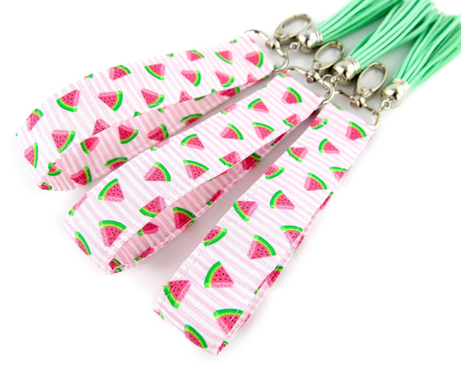 Watermelon Keychain Wristlet Cute Key Fob Watermelon | Etsy