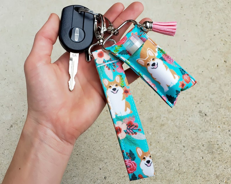 Corgi Keychain Wristlet Corgi Gifts for Her Corgi Mom | Etsy