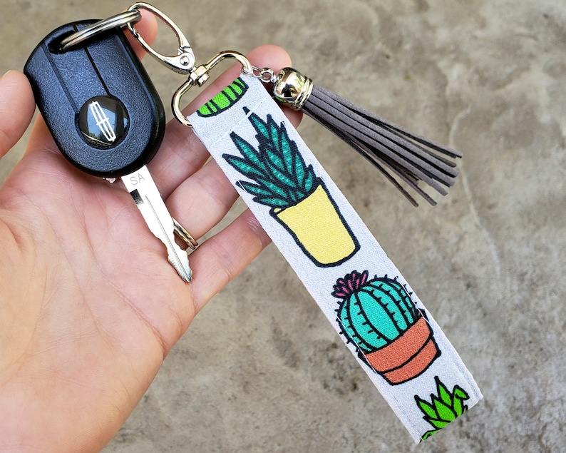 Plant Keychain for Women Plant Lover Gift Plant Lady Key | Etsy