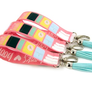 Wristlet Keychain for Librarian Lanyard for Keys | Librarian Gifts for ...