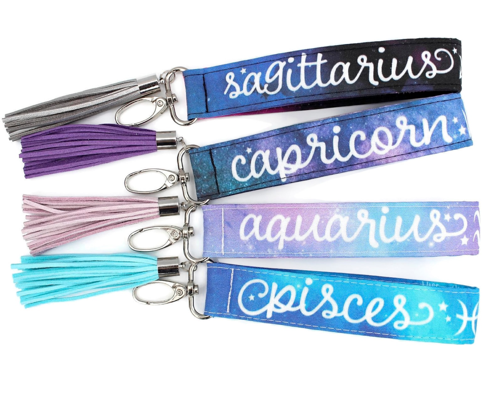 Zodiac Keychain Wristlet Astrology Gift Car Accessories | Etsy