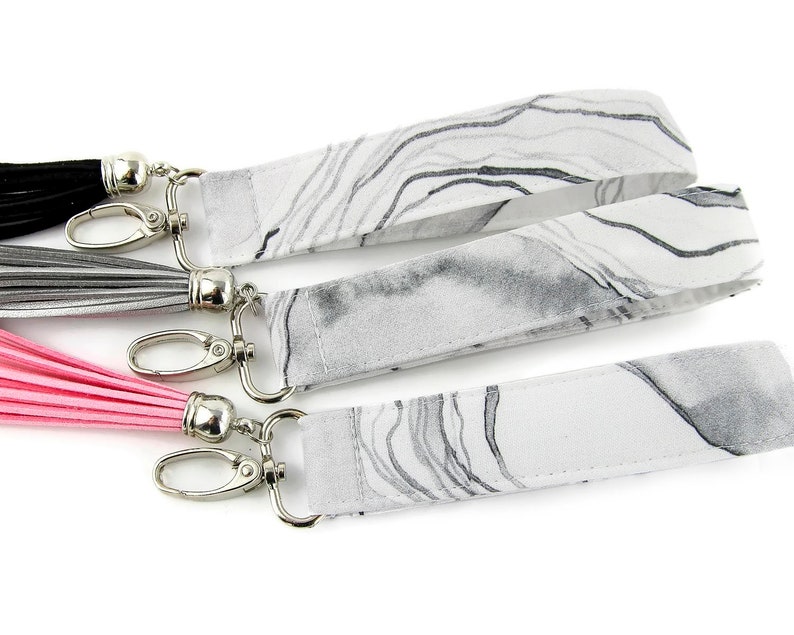 Marble Keychain Wristlet Marble Lanyard for Keys Marble - Etsy